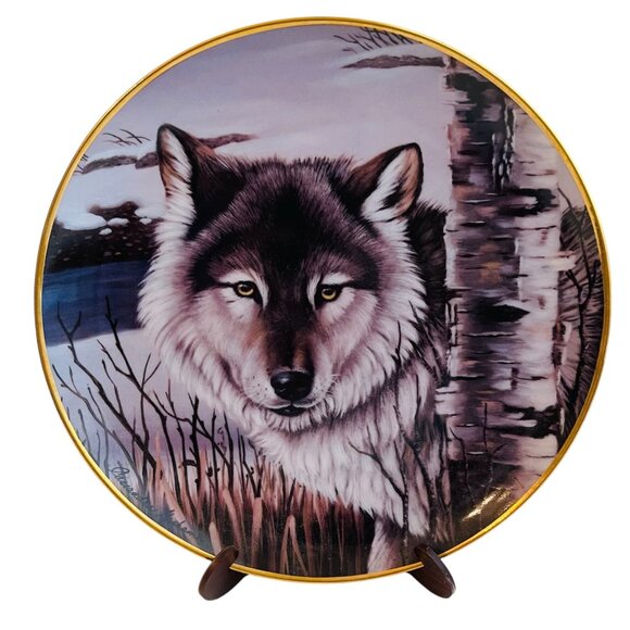 The Franklin Mint | Art | Gray Wolf Plate Pride Of The Wilderness ...